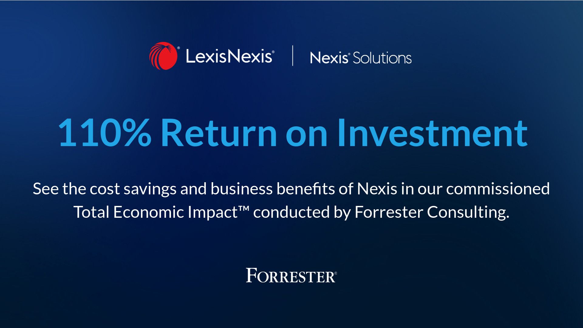 The Total Economic Impact of Nexis by LexisNexis | Forrester Study